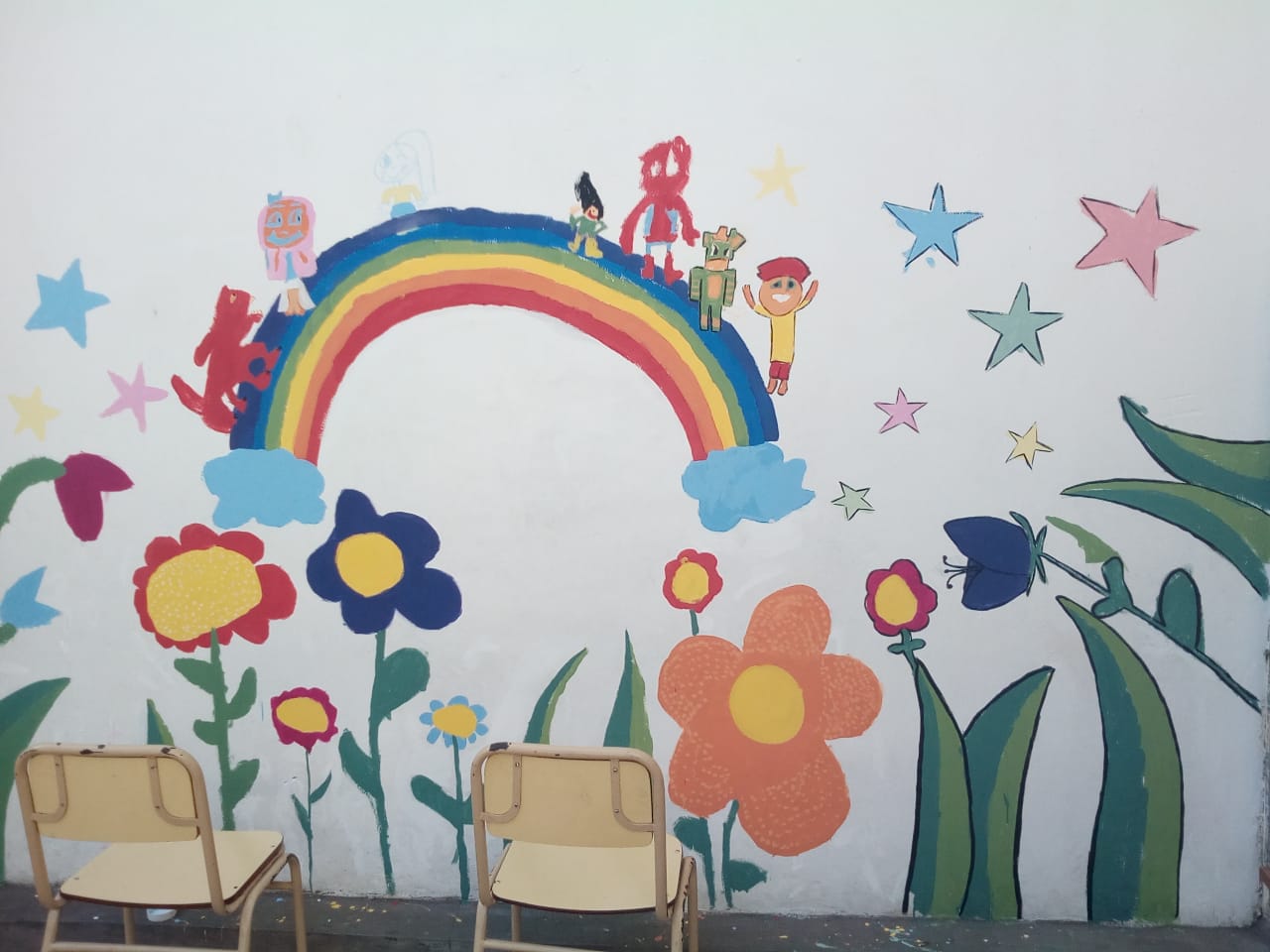 Mural Escuela Primaria – Grupo Educativo Jesús en el Huerto de los Olivos